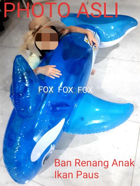 Fox- Ban Renang Pelampung IKAN PAUS JUMBO / Ban Renang WHALE/ INTEX FLOATING WHALE BOAT | Lazada ...