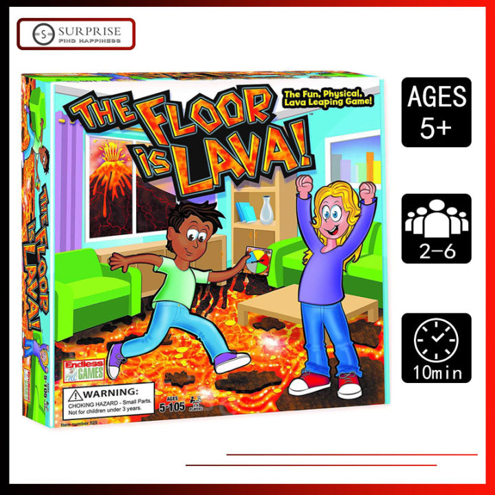 【Surprise】Board Game The Floor is Lava - Interactive Game for Kids and ...