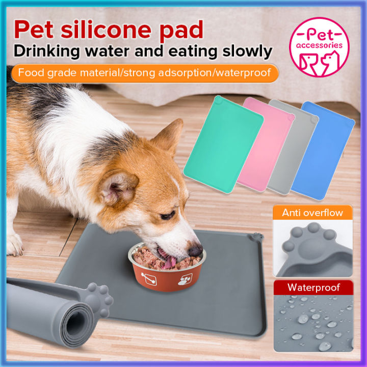 Pet Bowl Mat Dog Cat Waterproof Mat Silicone Non-slip Sleeping Dog ...
