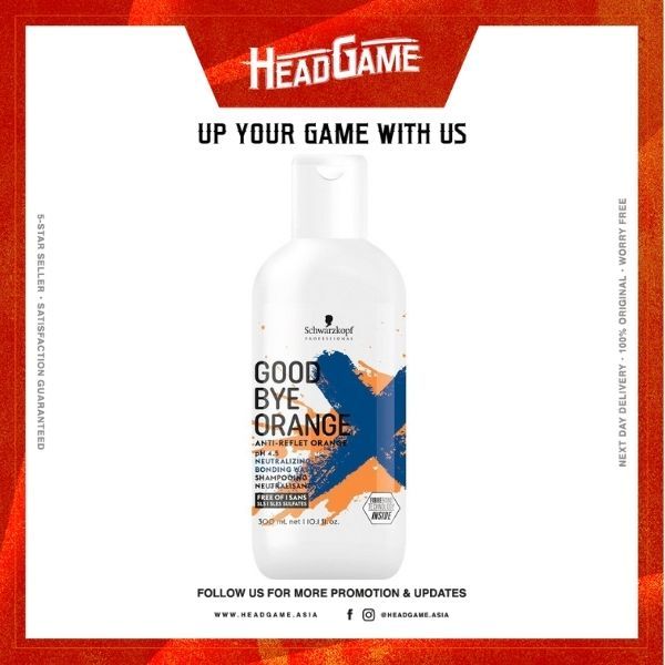 Schwarzkopf GoodBye Orange Neutralizing Shampoo Bonding Wash (300ml ...