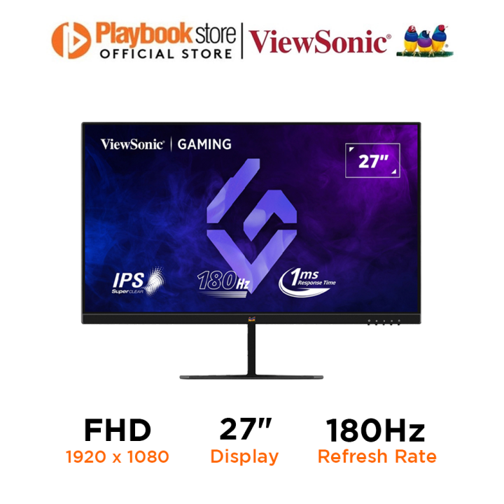 Viewsonic VX2779-HD-PRO 27" FHD 18Hz 1ms SuperClear IPS Panel AMD ...