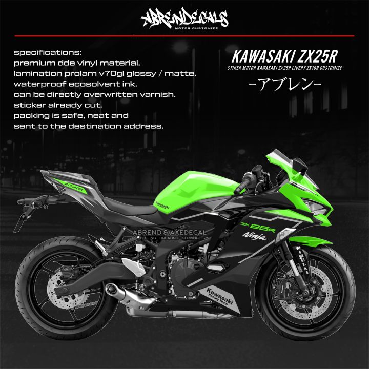 STRIPING ZX25R LIVERY KRT 2022 GRAFIS CUSTOM ZX10R / STIKER MOTOR ...