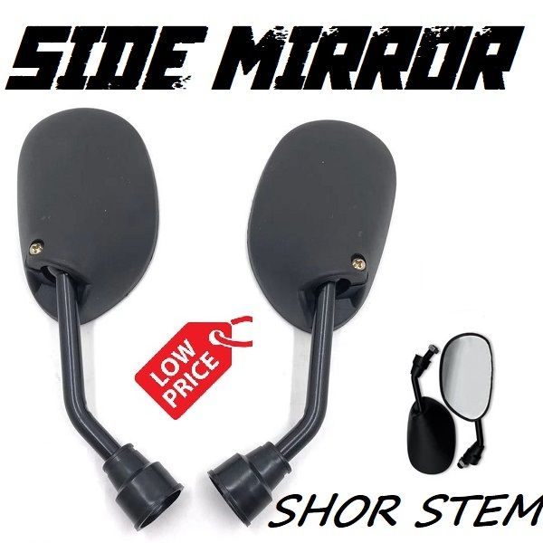 SUZUKI Smash /SIDE MIRROR Motorcycle STOCK type SHORT STEM BIG COD ...