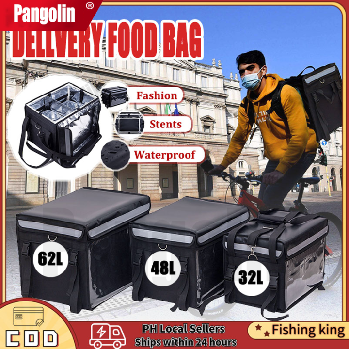 32/48/62L Take away food delivery bag box motorcycle delivery food bag ...