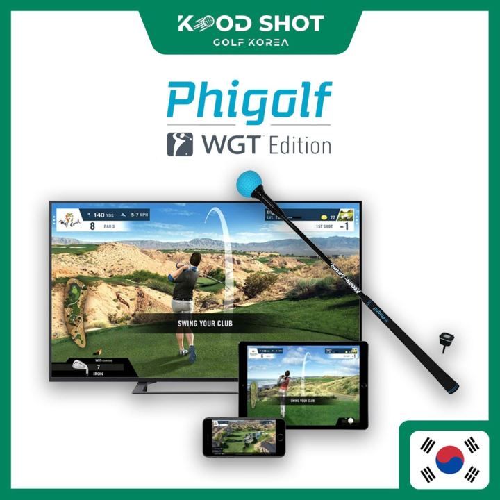 Duty free goods [KOODSHOT] Phigolf WGT Edition, Mobile and Home Golf Simulator, Phi Golf, Swing ...