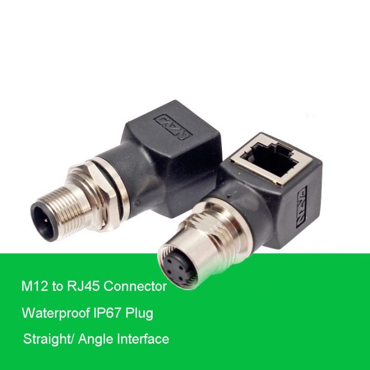 Industrial 4Pin 8 Pin to RJ45 Network Ethernet Rail Transit Signal ...