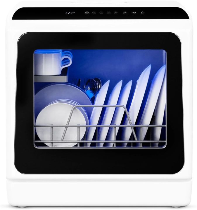 Mini Portable Dishwasher Countertop Compact Dishwashers, Tabletop Small ...