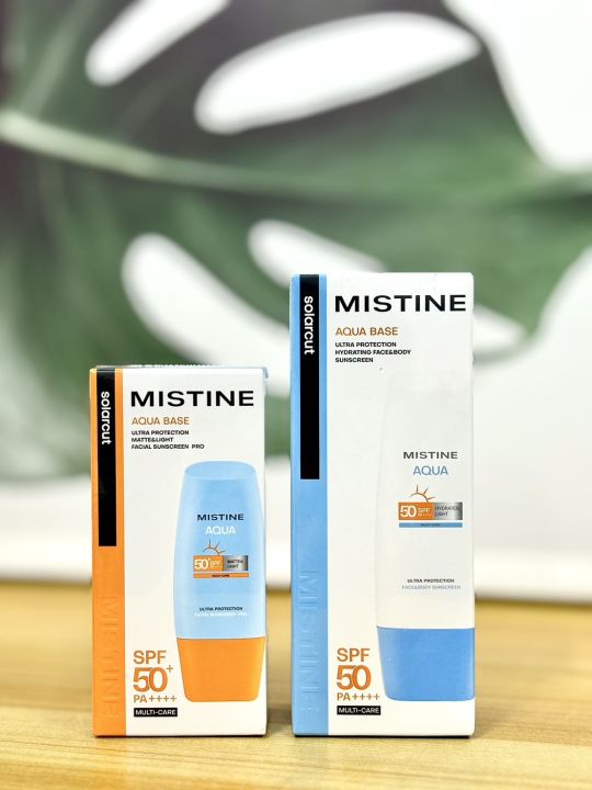 MISTINE AQUA BASE ULTRA PROTECTION HYDRATING FACE&BODY SUNSCREEN SPF50 ...
