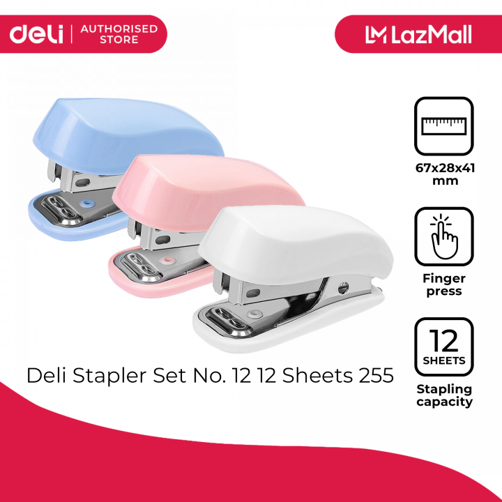 Deli Stapler Set No. 12 12 Sheets 255 [79255] | Lazada PH