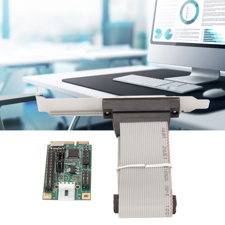 MiniPCIE Parallel Port Riser Card PCIe Parallel Port Expansion Card ...