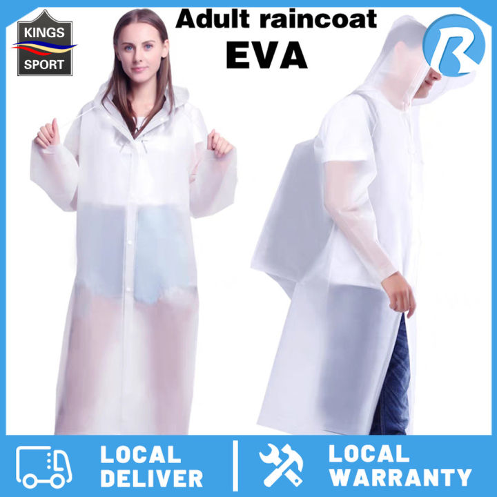 Original Reusable Raincoat for Adult, Unisex Eva Lightweight Waterproof ...