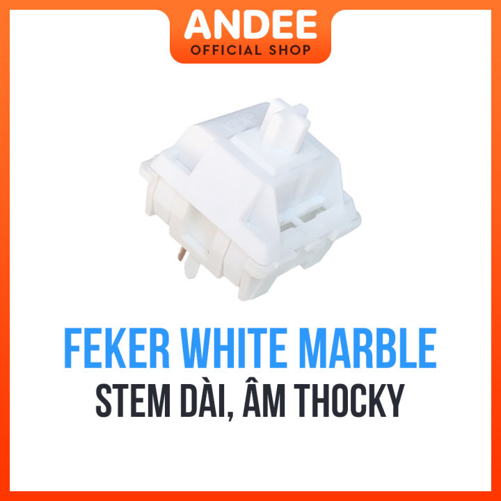 Feker White Marble switch bán lẻ công tắc phím cơ tuyến tính 5 pin âm ...