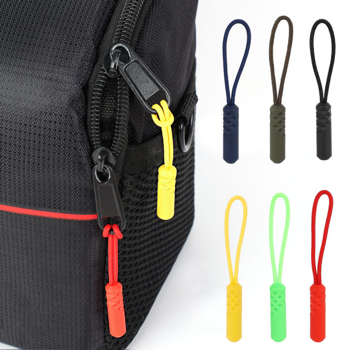10pcs/set 6 Color Zippers Pull Puller End Fit Rope Tag Replacement Clip ...