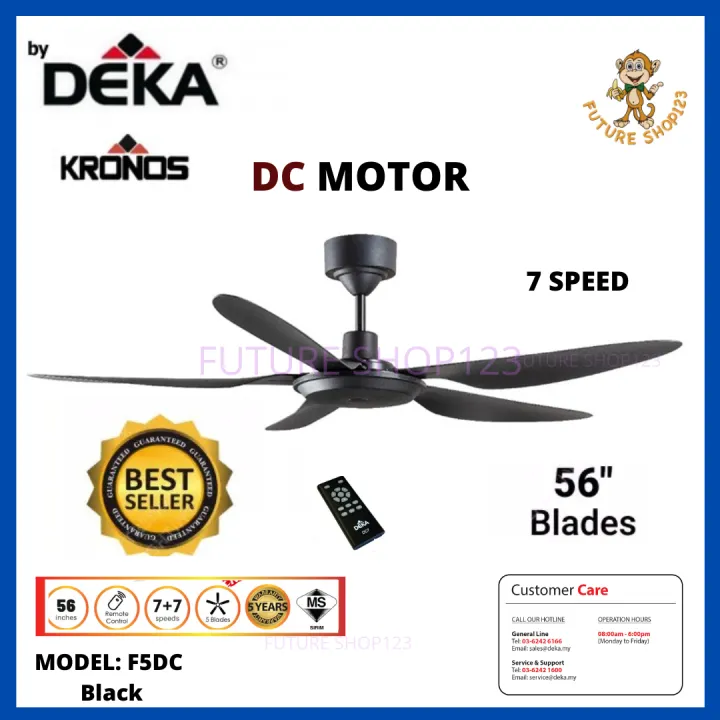[FREE SHIPPING] DEKA KRONOS F5DC Remote Control Decorative 56" Ceiling ...