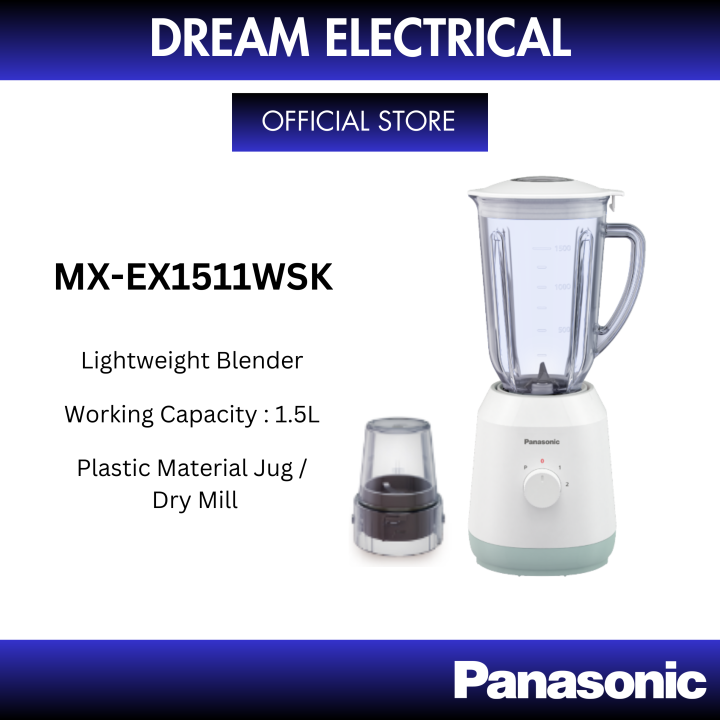 Panasonic Lightweight Blender 1.5L MX-Ex1511WSK | Lazada