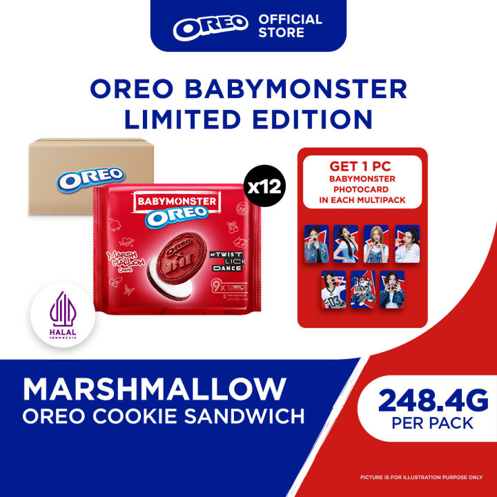 [Carton Deal] OREO Red Sandwich Cookies with Marshmallow Flavored Crème ...