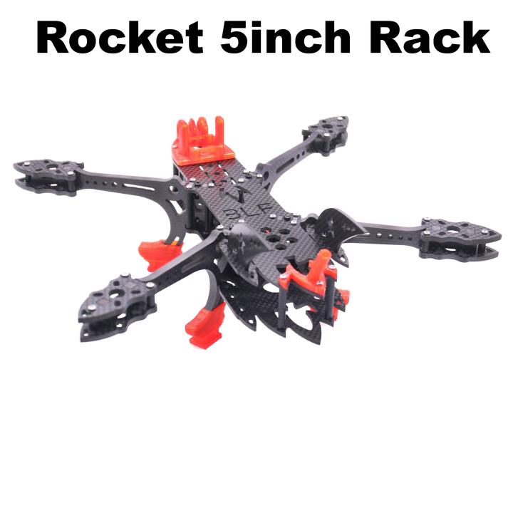 B-CUBE Rocket 5inch FPV Drone Frame Kit Carbon Fiber Racing Quadcopter ...