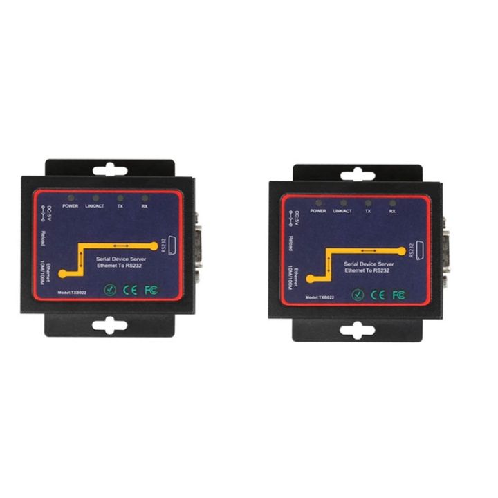 2X Industrial Modbus Serial RS485 RS422 to Ethernet Converter Device ...