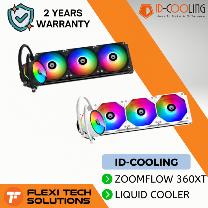 Flexi Tech ID-COOLING ZoomFlow 360 XT ARGB AIO Liquid Cooler Black ...