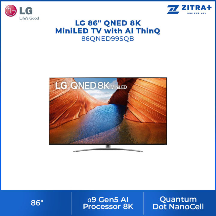 LG 86" QNED 8K MiniLED TV with AI ThinQ 86QNED99SQB | Wide Colour Gamut ...