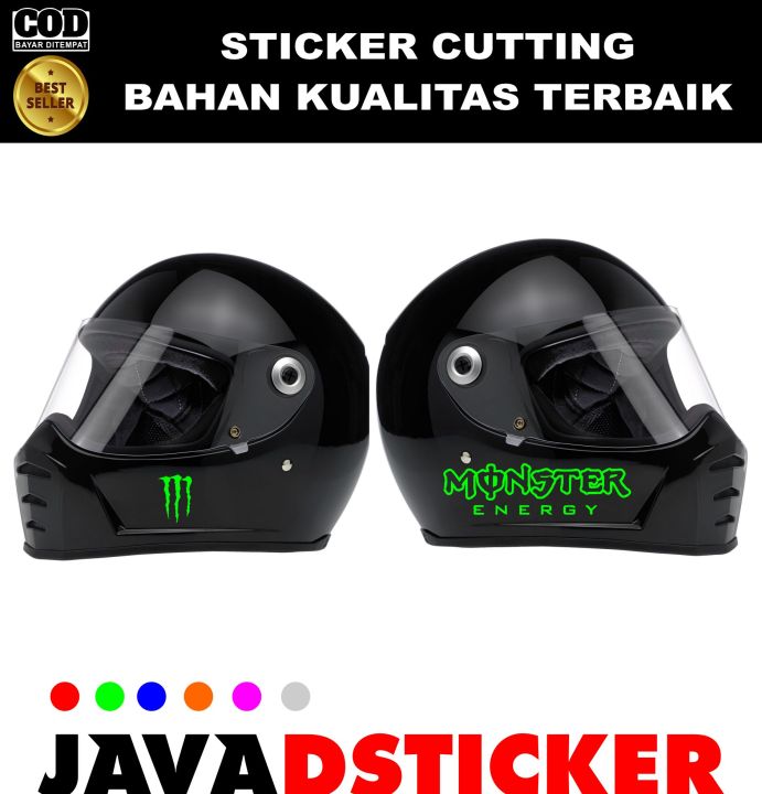 cod stiker CUTTING MONSTER ENERGY HELM MOTOR KEREN | Lazada Indonesia