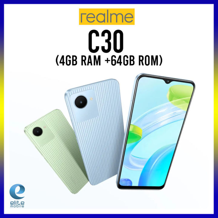 Realme C30 (64GB ROM + 4GB RAM) 16.5cm (6.5") Fullscreen, 5000mAh ...