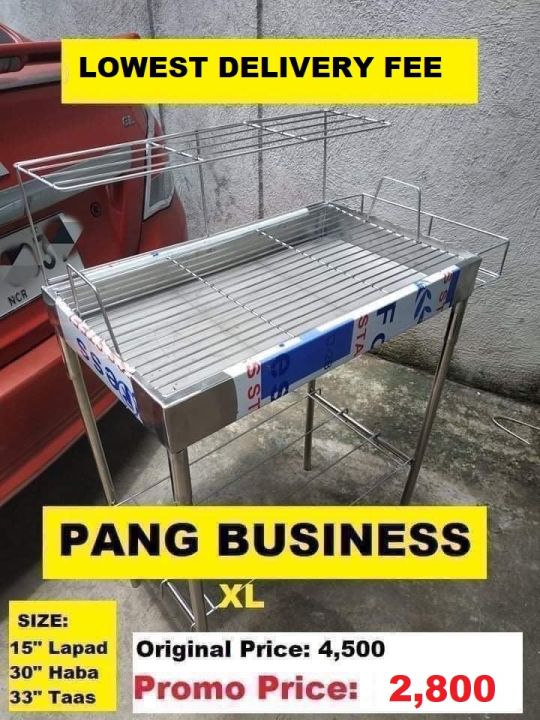 PANG BUSINESS XL HEAVY DUTY 100% PURE STAINLESS IHAWAN BARBEQUE GRILL ...
