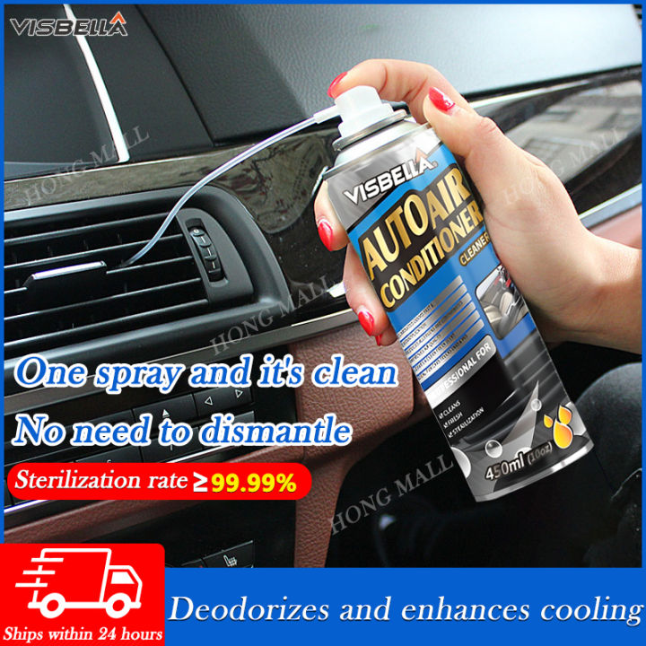 【No disassembly】car aircon cleaner spray 450ml car air conditioner ...