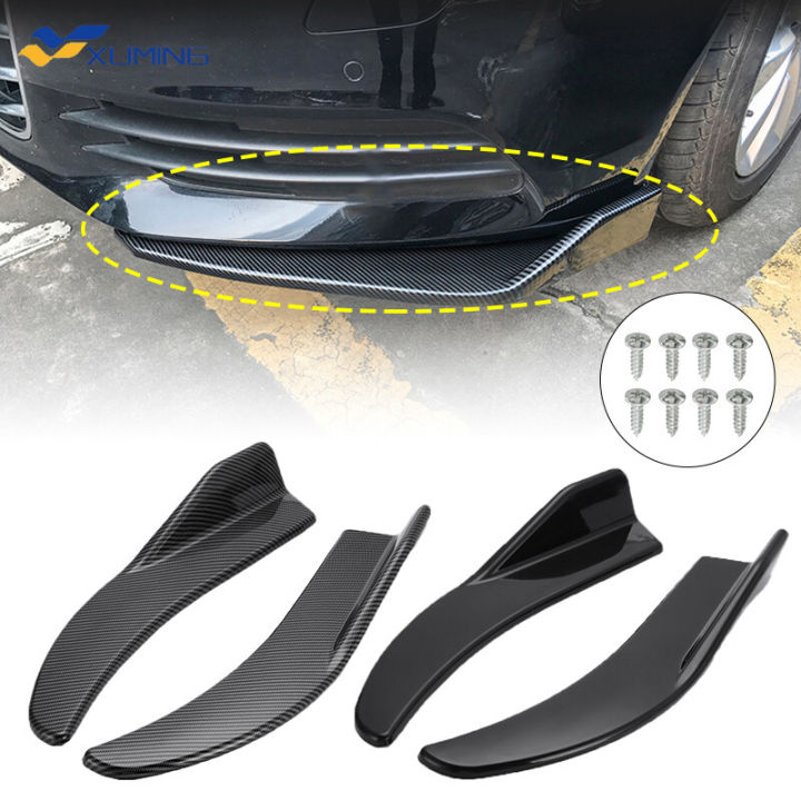 xuming 1 A Pair Universal Black/Car Carbon Fiber Screen On Bumper Car S ...