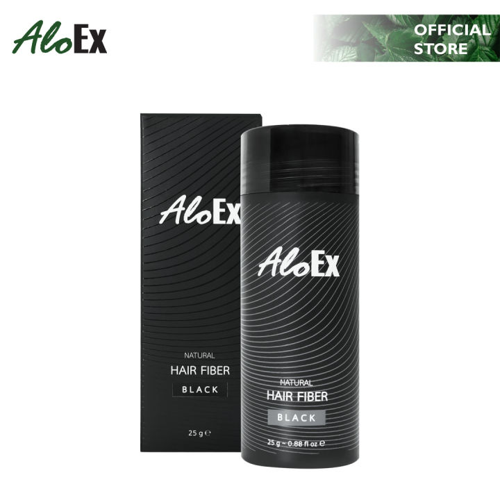 AloEx Natural Hair Fiber เนเชอรัล แฮร์ ไฟเบอร์ ไฟเบอร์โรยผม สำหรับเพิ่ม ...