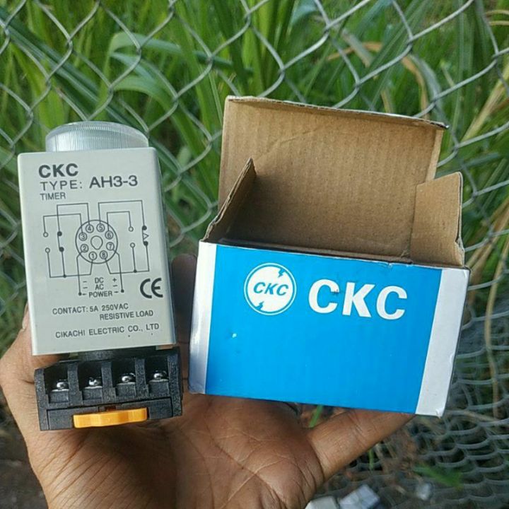 [tặng đế] timer hẹn giờ CKC AH3-3 điều chỉnh max 30 phút 220V | Lazada.vn