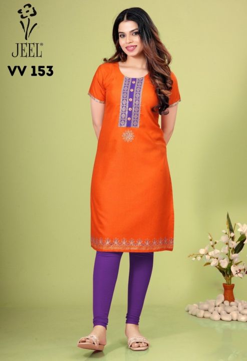 JEEL Kurti (Varnika) for Casual and Office Wear Tops Only VV Series ...