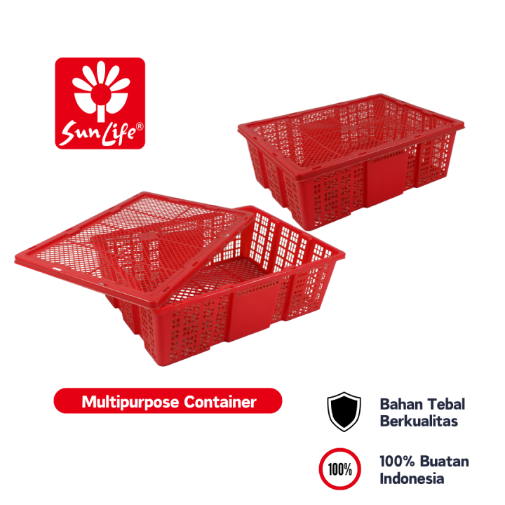 Sunlife Multipurpose Container Keranjang Sayur Buah Box Multifungsi ...