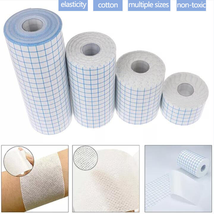 1Roll 4 Size Adhesive Wound Dressing Medical Non-woven tape Fixation ...