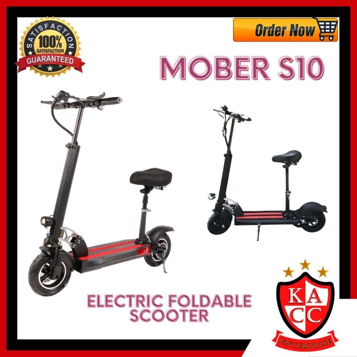 [KACC] MOBER S10 ELECTRIC SCOOTER I FOLDABLE ELECTRIC SCOOTER I SCOOTER ...