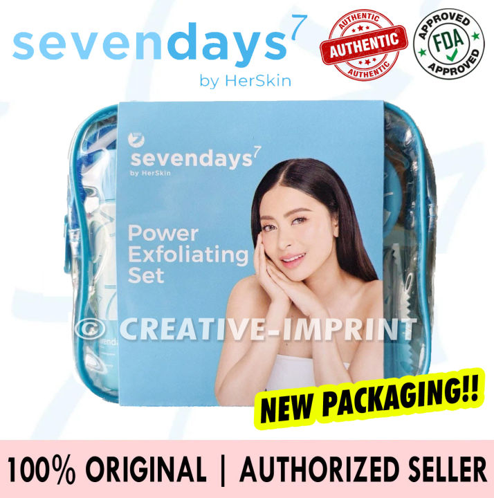 NEW SevenDays Power Exfoliating Set / Power Soap Toner Sunscreen ...