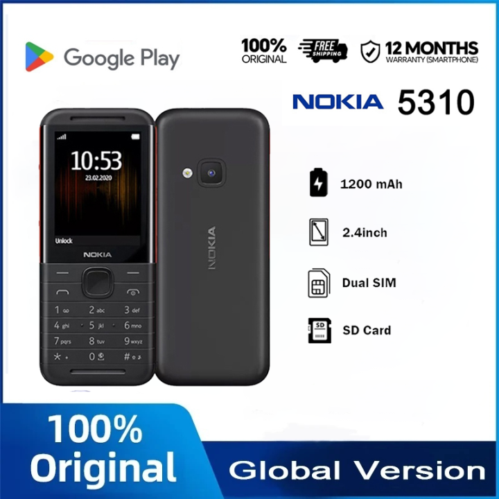 Keypad Nokia 5310 1200mAh Dual-SIM 2.4'' Display Keypad Phone Feature ...