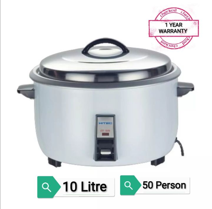 *FULLY BUBBLE WRAP* Hitec Commercial 10L Rice Cooker HTR-E100 | Lazada
