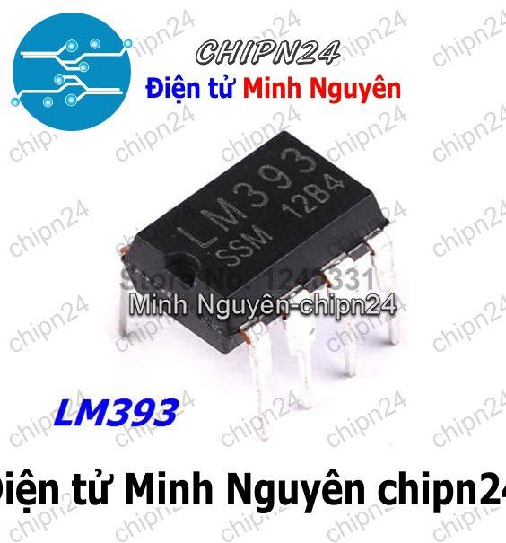 [3 con] (DIP) IC LM393 DIP-8 (LM393P LM393N LM393M) (IC khuếch đại ...