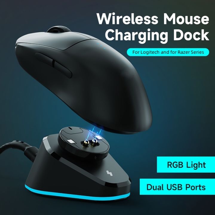 Wireless Mouse Charger for Logitech G Pro X G502 X Superlight Charger ...