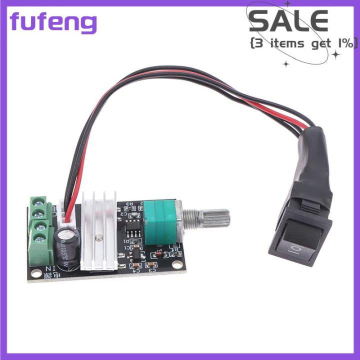 fufeng DC 6V 12V 24V 3A PWM Motor Speed Controller Adjustable Speed DC Motor Driver Forward ...