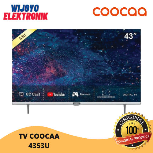TV LED COOCAA 43S3U SMART TV DIGITAL DOLBY 43 INCH | Lazada Indonesia