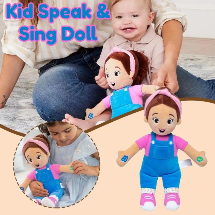 Cartoon Ms Rachel Doll Toys Soft Stuffed Speak Singing Pillow Baby ...