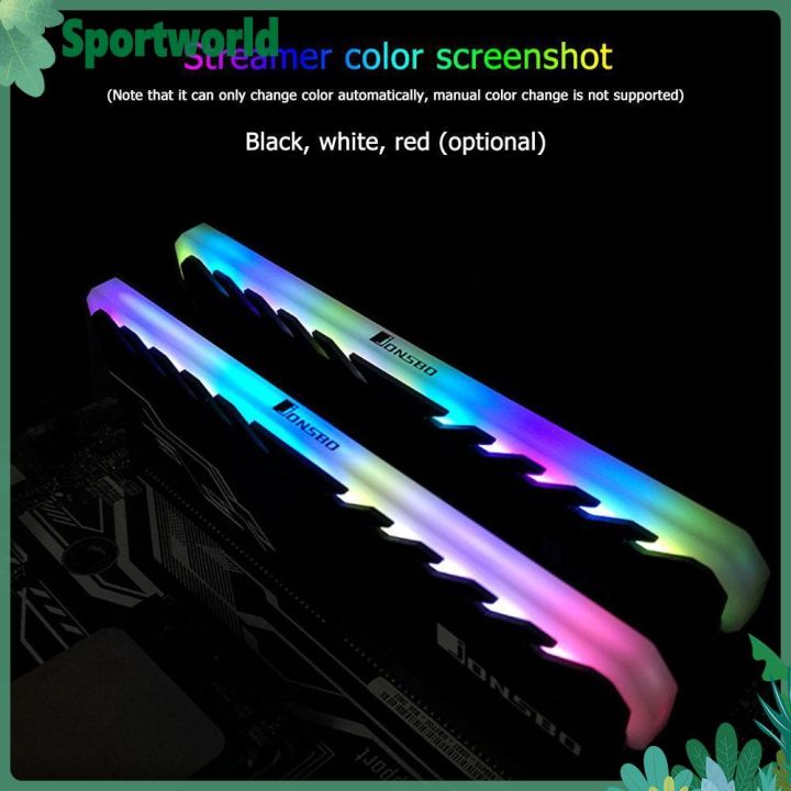 【Hot】 RGB RAM Heatsink Cooler RGB 256 Color DDR DDR3 DDR4 Memory Cooling Heat Spreader for ...