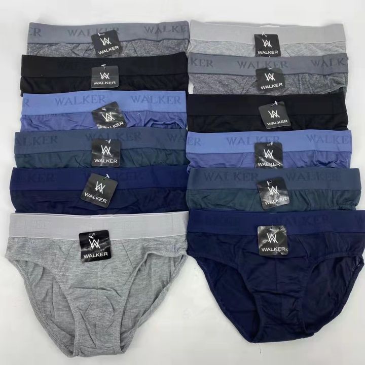 BRIEF PLAIN RANDOM COLOR FOR MEN 12/6PCS (GOOD QUALITY 100%WK) | Lazada PH