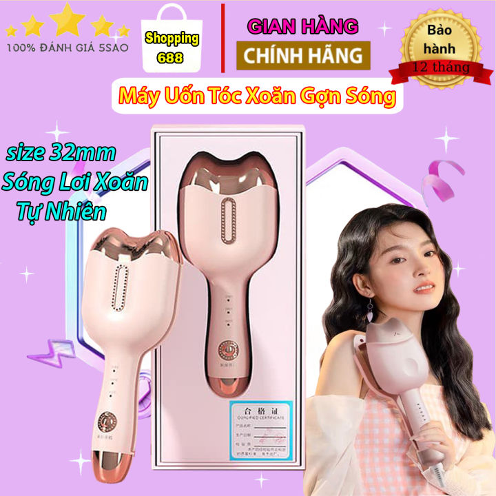 [DẬP SÓNG TRỤC 32MM] Máy Uốn Tóc Xoăn Sóng Nước 2 Trục size 32mm công ...