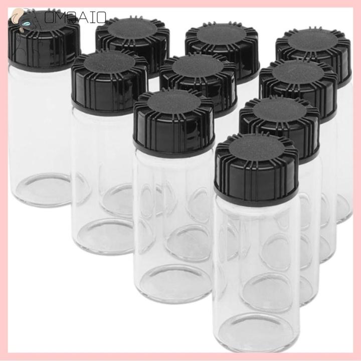 【COD&Ready Stock】10Pcs 10ml (0.3 Oz) Clear Bottles Vial Glass Bottles ...