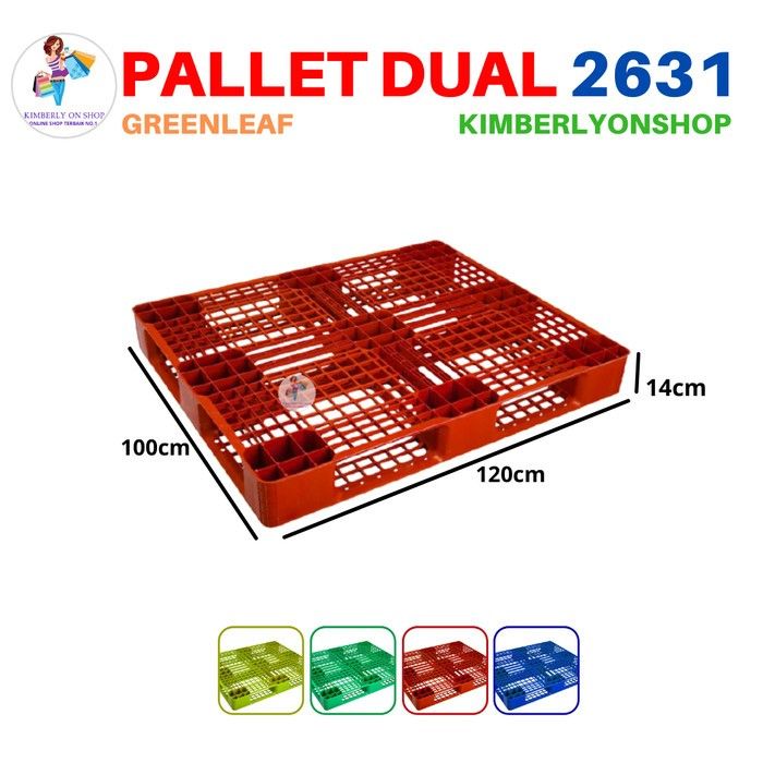 PALLET PLASTIK GUDANG DUAL INDUSTRI 2631 GREEN LEAF - MINAMIA SHOP ...