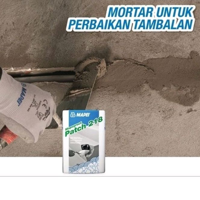 MAPEGROUT PATCH 218 (10KG/25KG) Simen Tampal Berfiber / Fibre Reinforced Patching Mortar ...