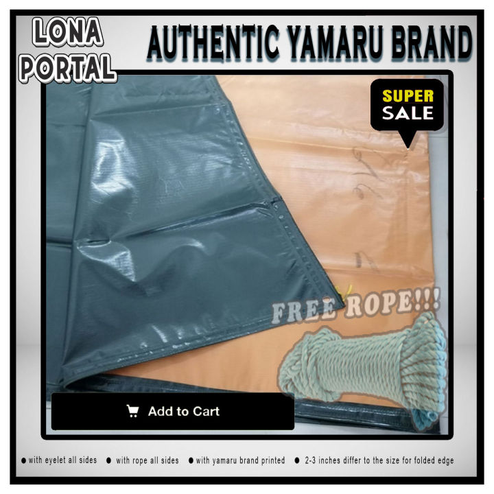 FREE ROPE!!! 8X9 Feet Yamaru Tarpaulin 100% Waterproof High-Quality ...
